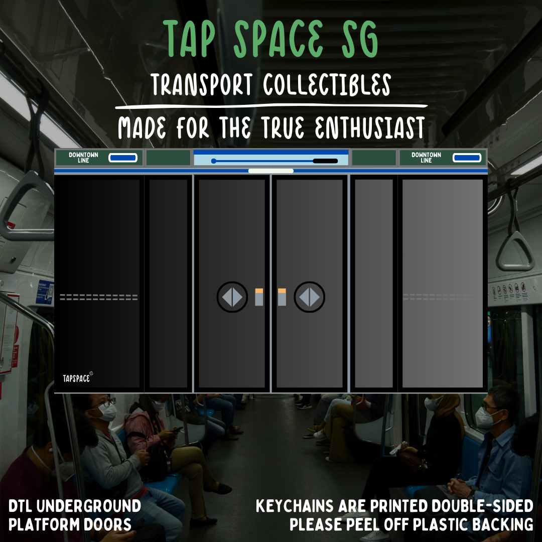 Downtown Line Platform Doors MRT Icons Keychain | Tap Space Singapore