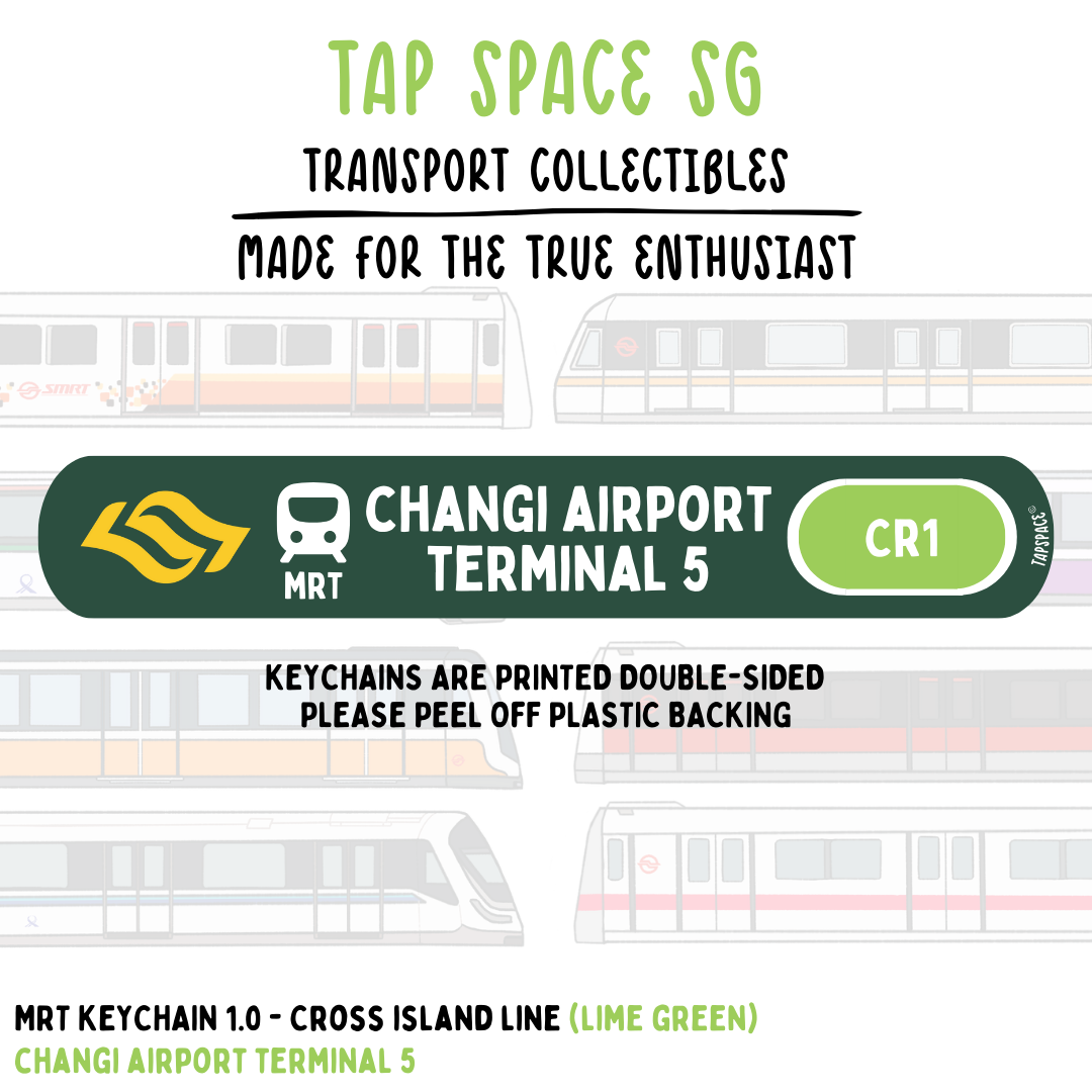 Changi Airport Terminal 5 Station Keychain | Tap Space Singapore